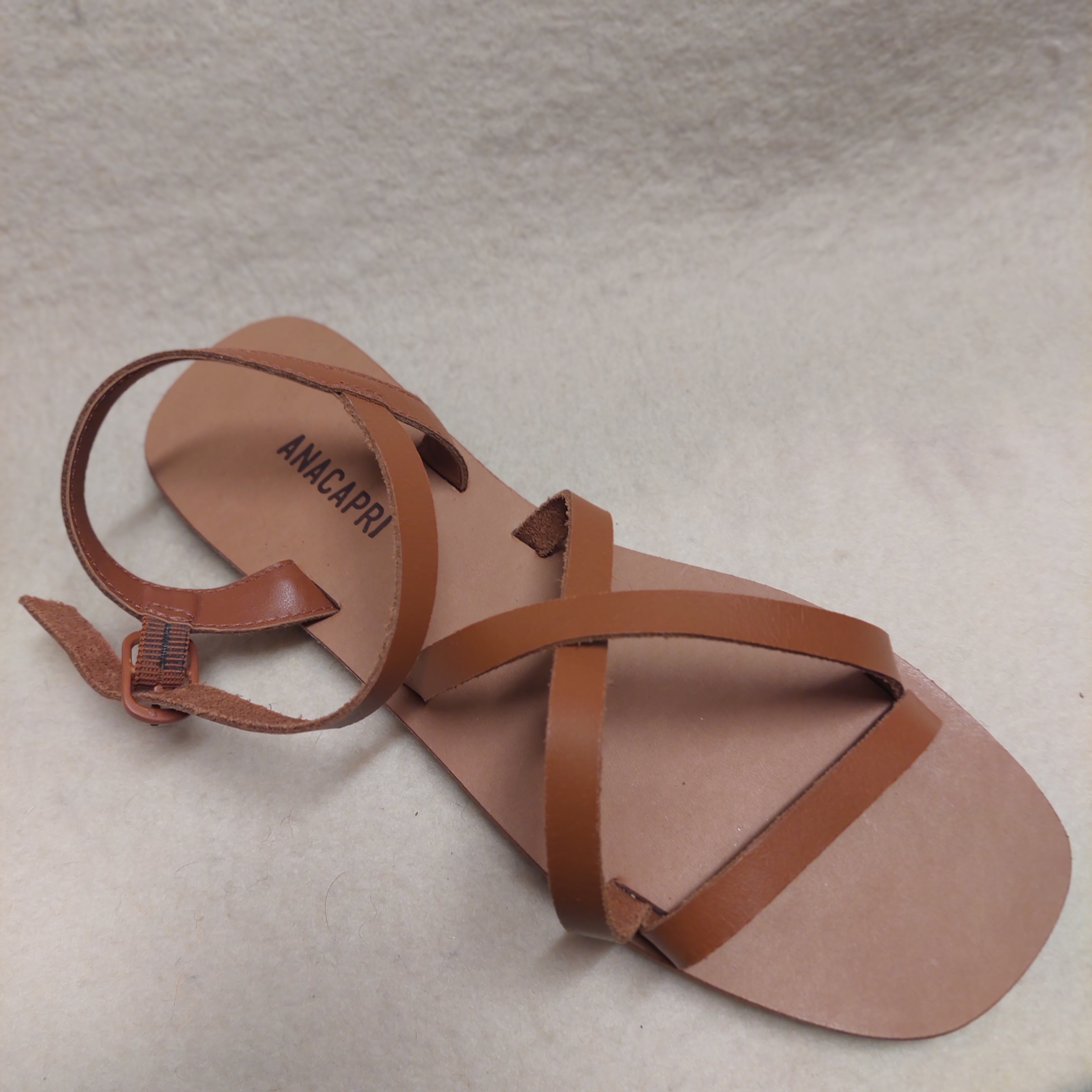 Anacapri - Leather Sandals Roman Tan – Orinoco Designs Ltd