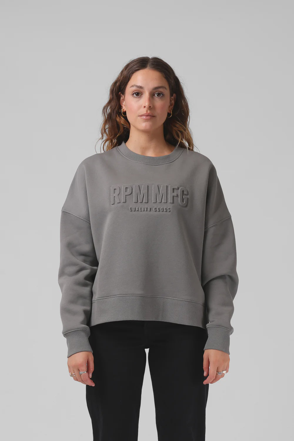 RPM - Boss Slouch Crew Charcoal – Orinoco Designs Ltd