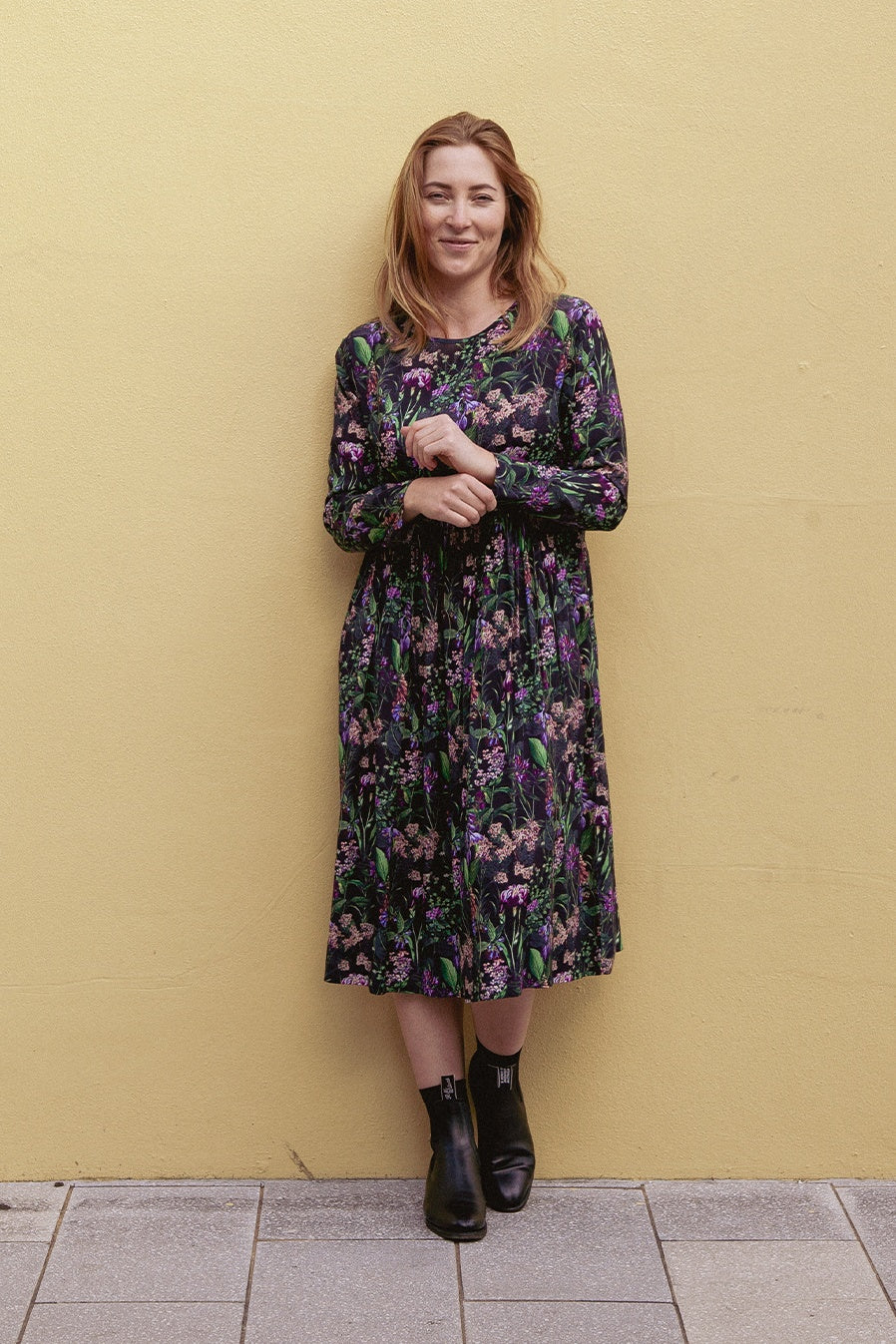Wilson Trollope - Otama Dark Garden Dress – Orinoco Designs Ltd