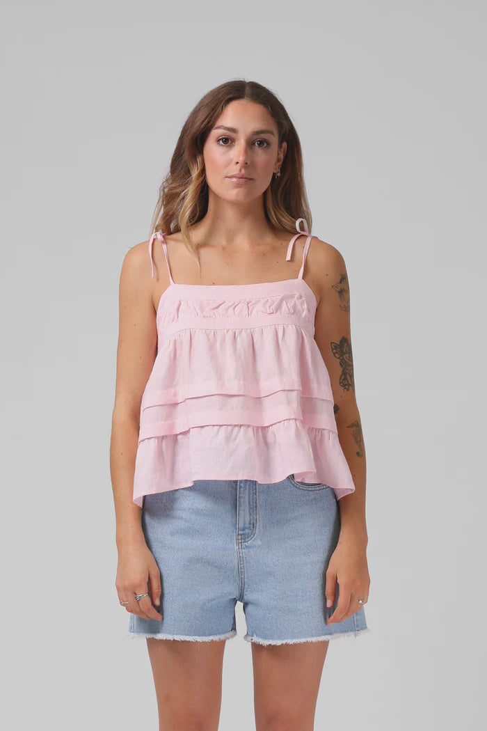 RPM - Charlie Singlet - Baby Pink – Orinoco Designs Ltd