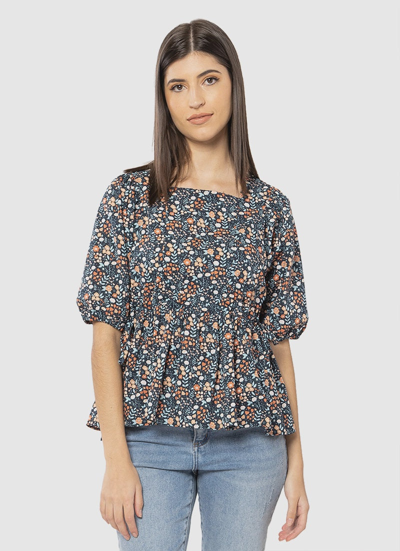 Billie the Label - Ottie Top - Midnight Bloom – Orinoco Designs Ltd