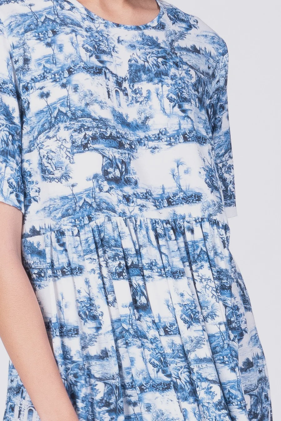 Wilson Trollope- Otama Dress - Blue Toille – Orinoco