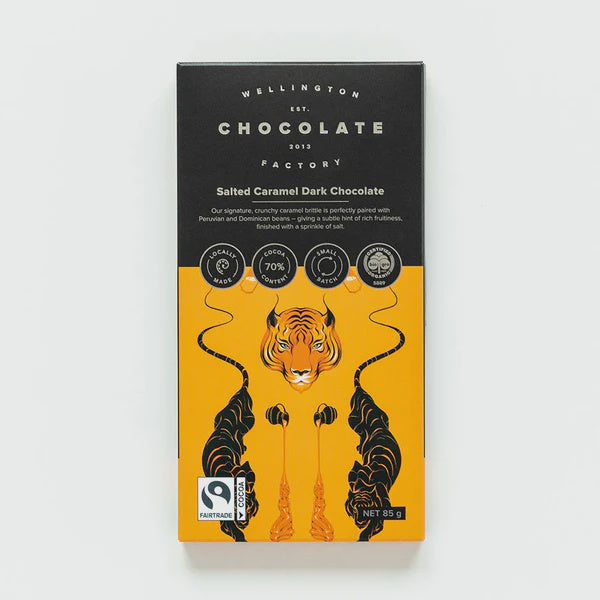 Wellington Chocolate Factory - Salted Caramel Dark Chocolate – Orinoco