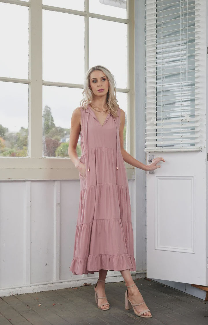 Drama the Label - Sloane Dress- Blush Pink – Orinoco