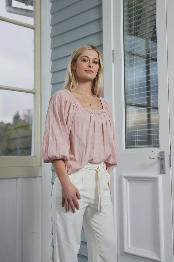 Drama the Label - Tayla Top - Blush pink – Orinoco Designs Ltd