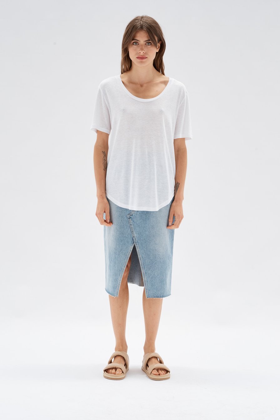 Staple the Label - Luxe Linen Tee White – Orinoco Designs Ltd