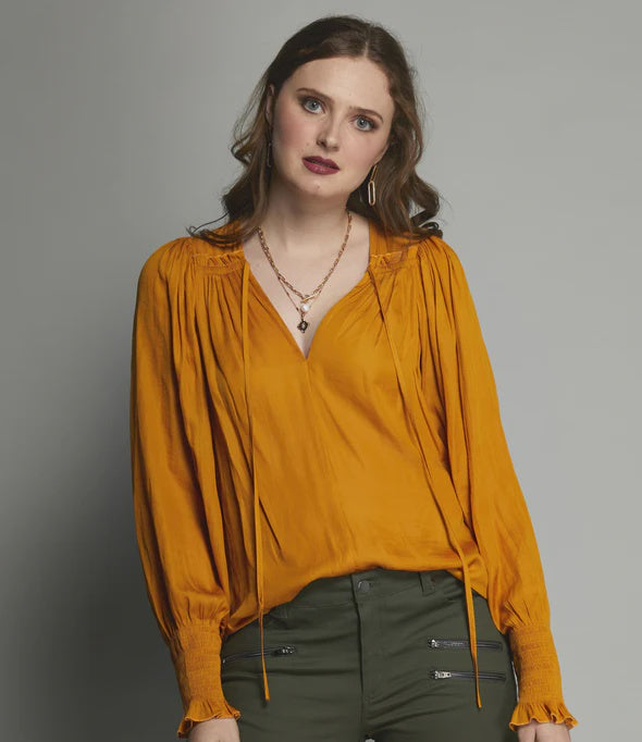 Drama the Label - Newport Blouse - Gold – Orinoco