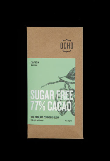 OCHO - Sugar Free 77% Cacao 95g – Orinoco Designs Ltd